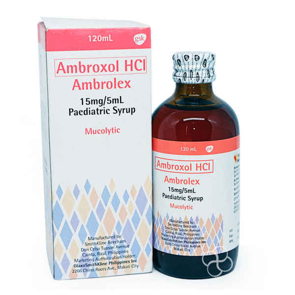 AMBROLEX Ambroxol Hydrochloride 15mg / 5mL Syrup 120mL price in the ...